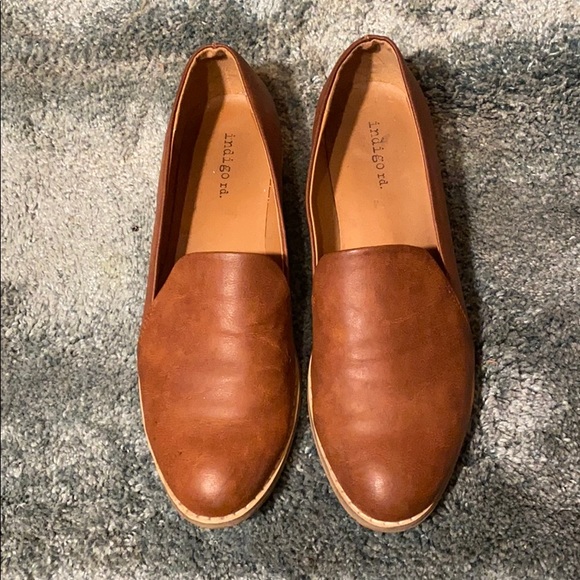 Indigo | Shoes | Tan Leather Slides Guc | Poshmark